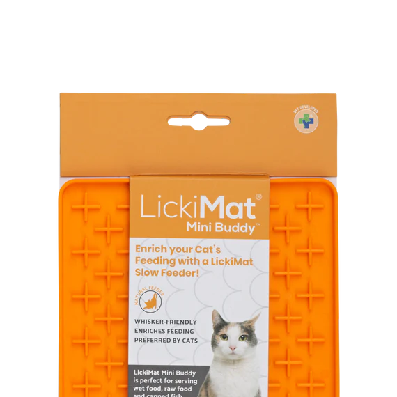 LickiMat Mini Buddy Cat Wet / Raw Food Treats Feeding Mat – Cat World ...