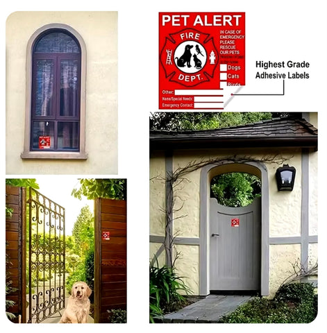 Pet Alert Emergency Sticker for Home – Cat World Feline Superstore
